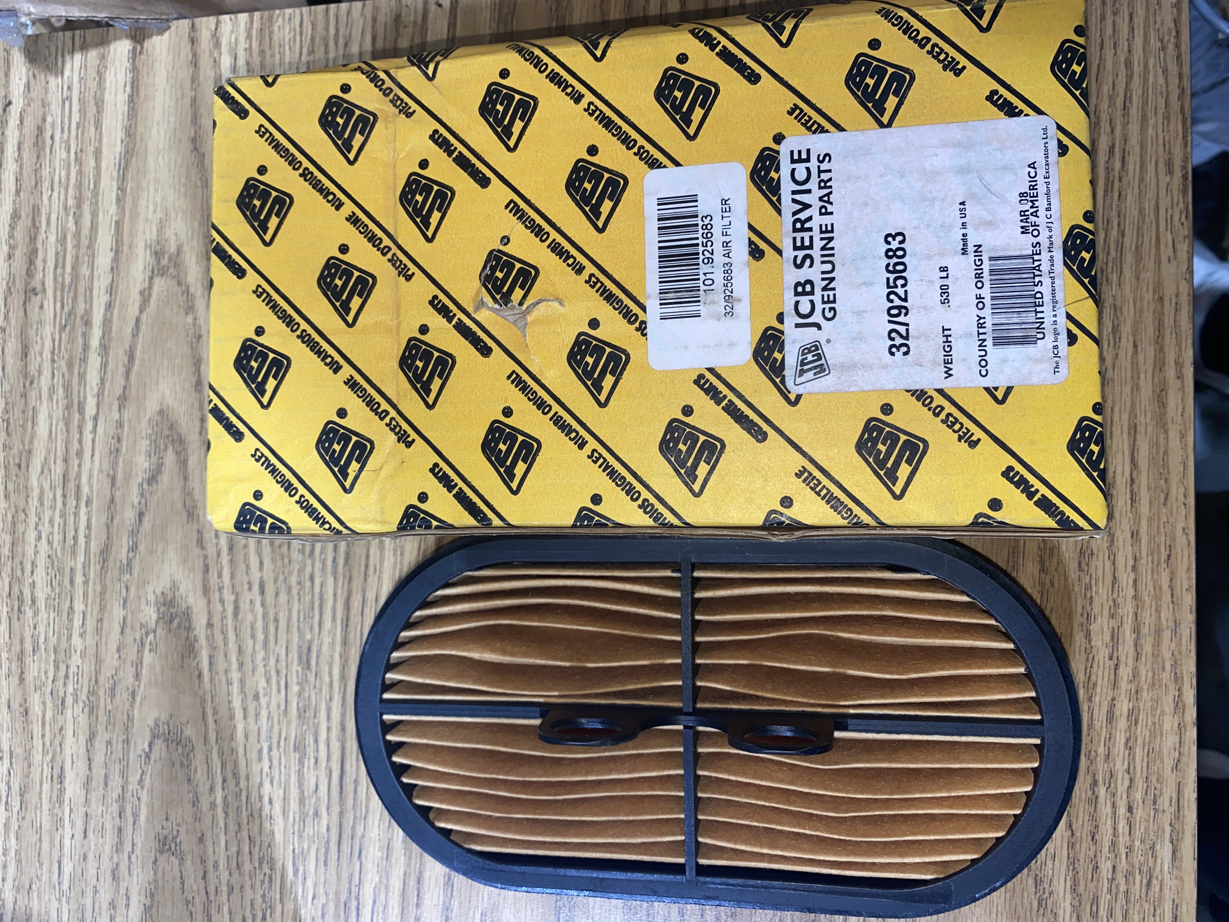 JCB GENUINE PARTS 32/925683 AIR FILTER | eBay